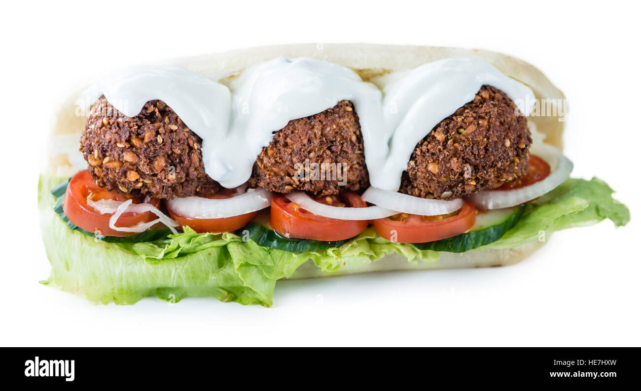 Delicious pita sandwich fried Cut Out Stock Images & Pictures - Alamy