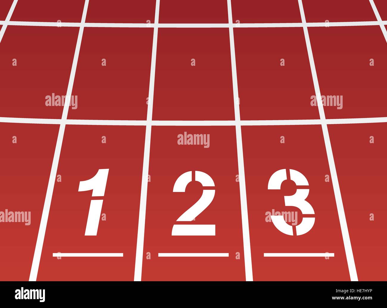Start area of a running track Stock Vector Image & Art - Alamy