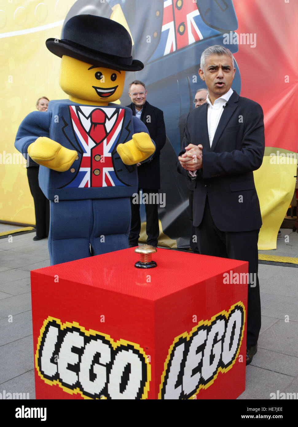 Mayor of London opens world's largest LEGO store Featuring: Sadiq Khan ...