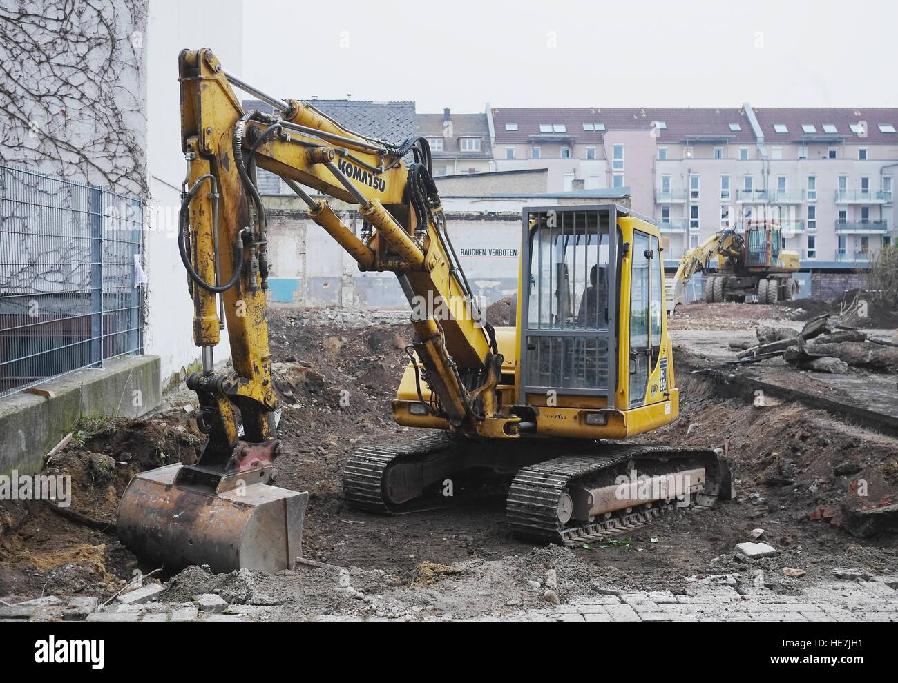 Front end loader digger excavator hi-res stock photography and images ...