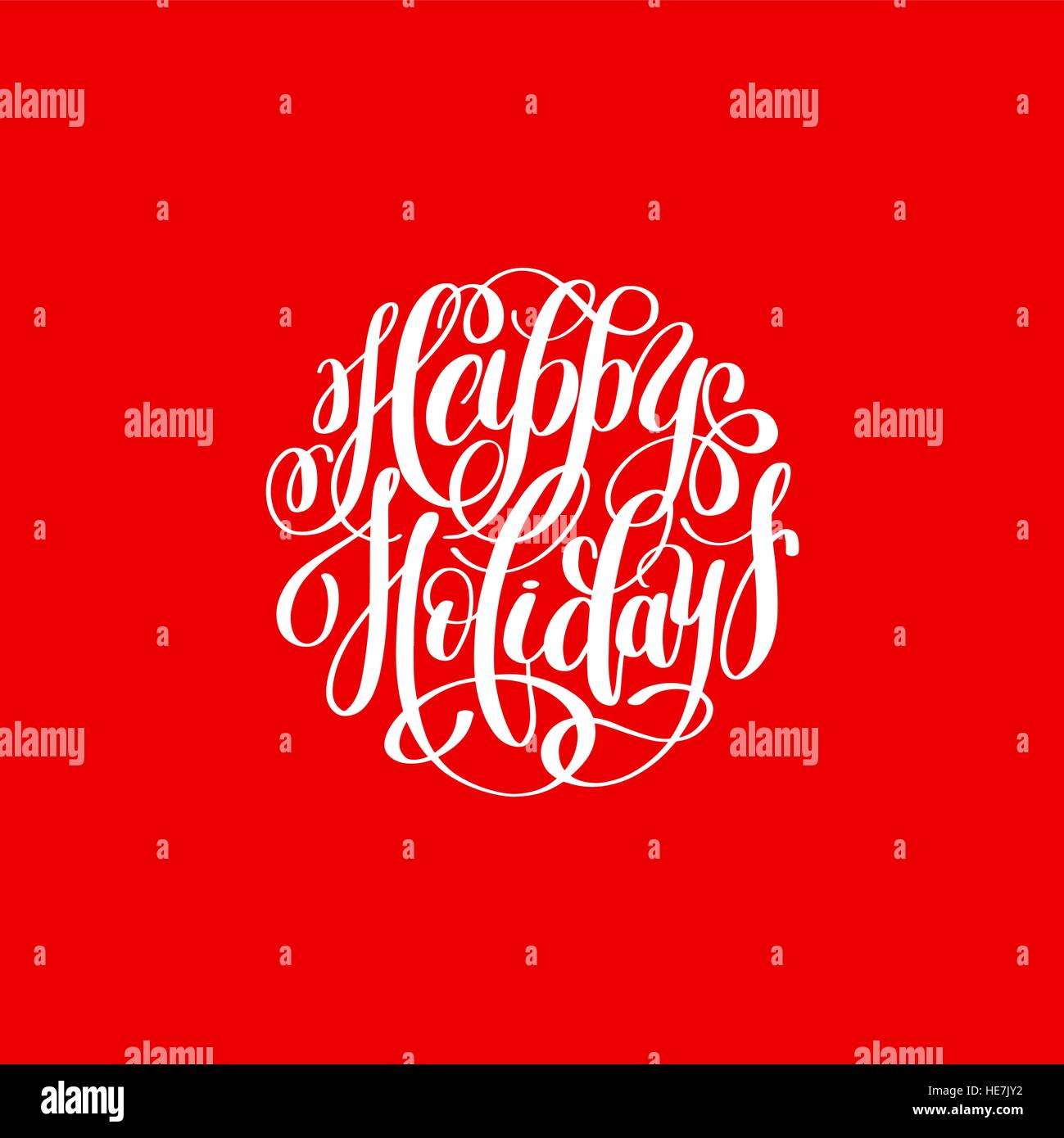 happy holidays handwritten lettering text inscription holiday ph Stock ...