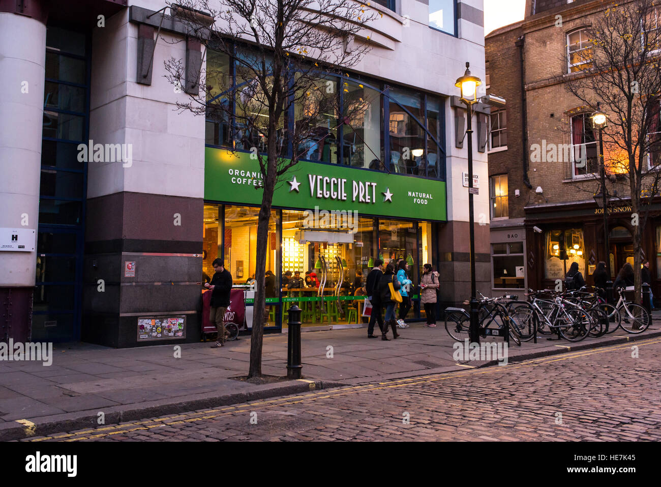 Pret a Manger's Veggie Pret on Soho's Broadwick Street offers a range ...