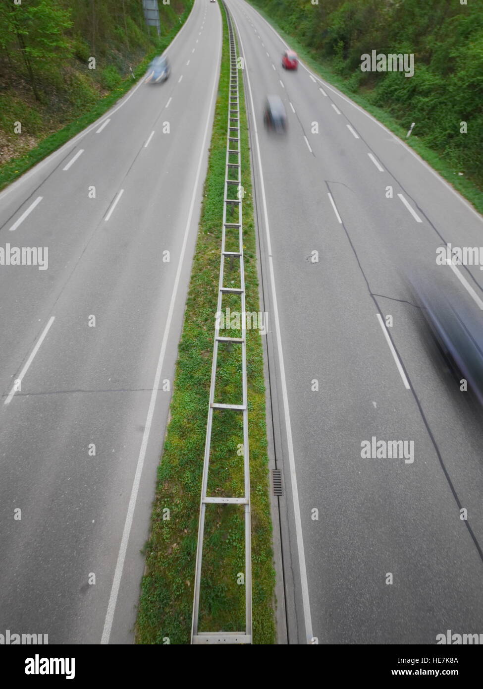 German Autobahn blur Stock Photo - Alamy