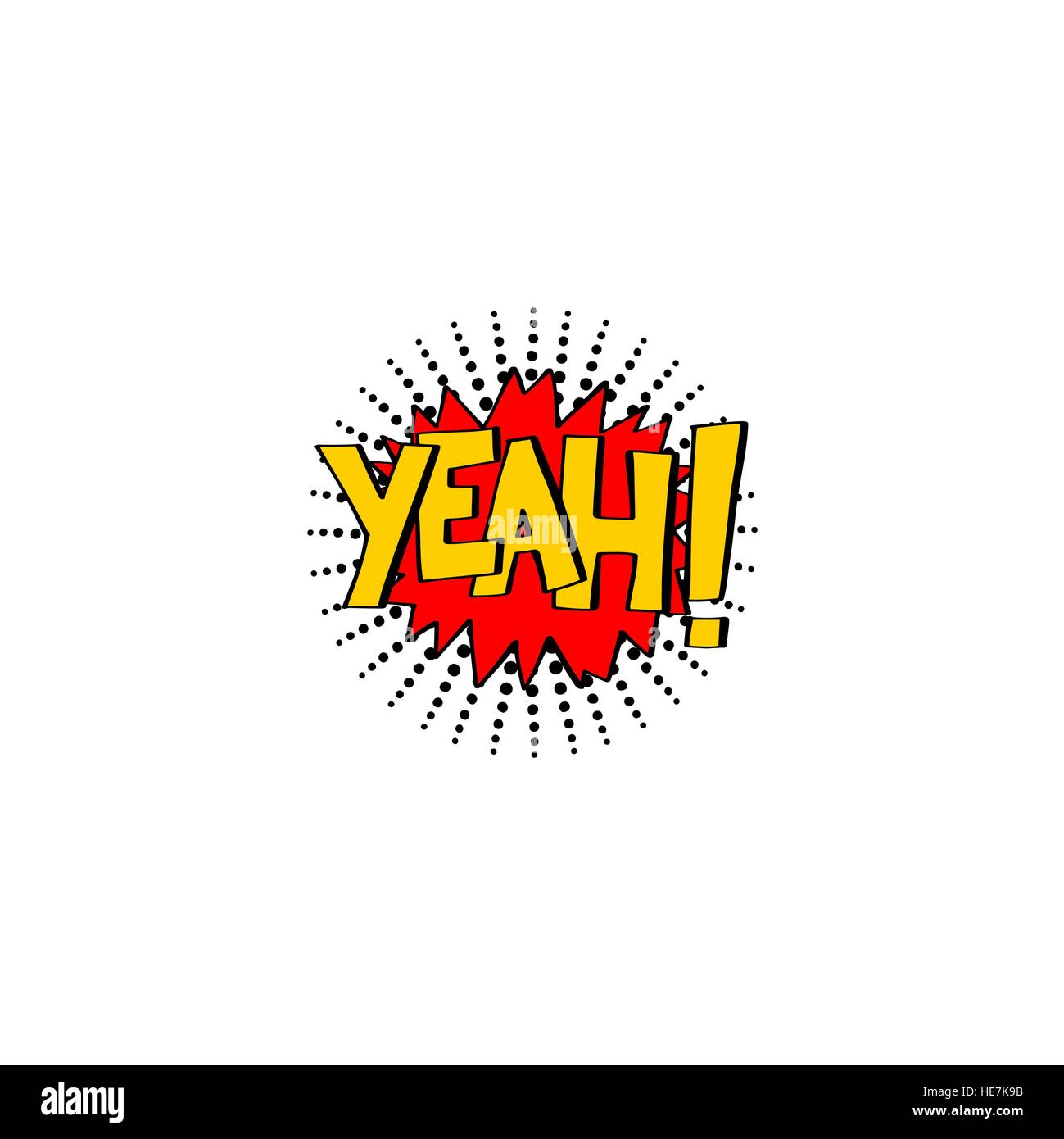 multicolored comic sound effects in pop art style, bubble speech Stock ...
