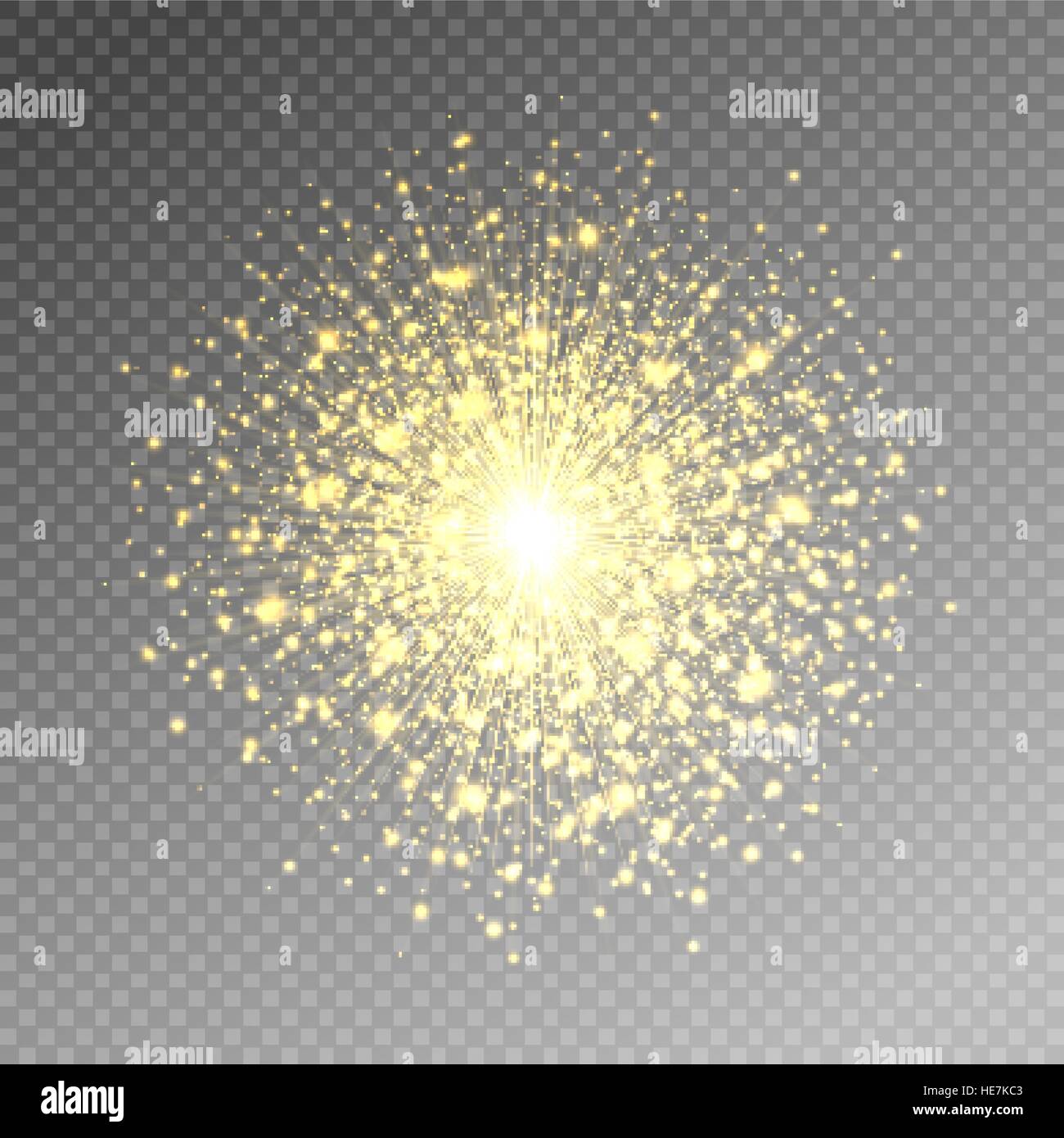 firework salute magic light effect stars burst isolated on trans Stock ...