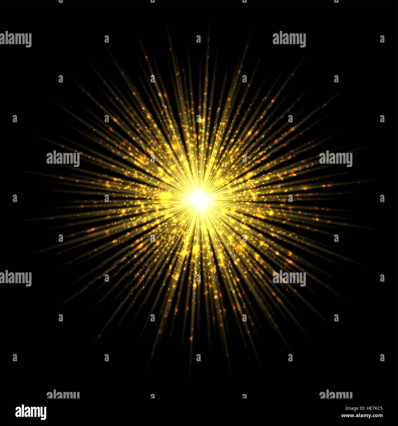 firework salute magic light effect stars burst isolated on trans Stock ...