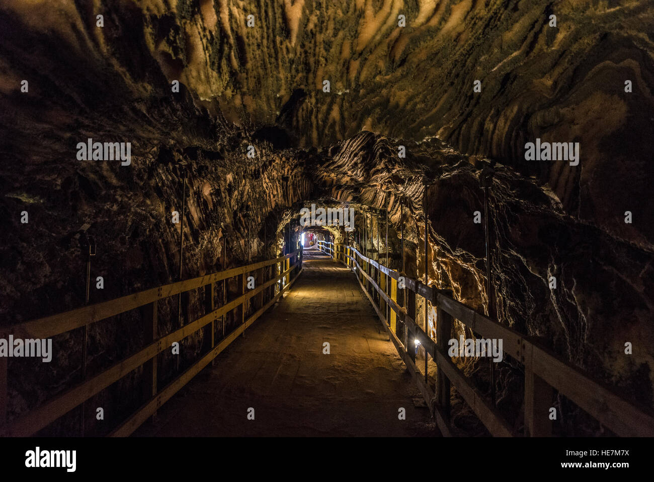Tunnel inside salt mine in hi-res stock photography and images - Alamy