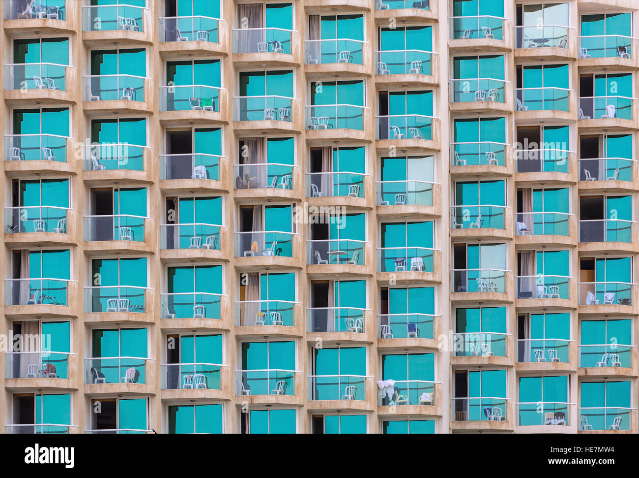 modern architecture the windows with a private balcon Stock Photo - Alamy