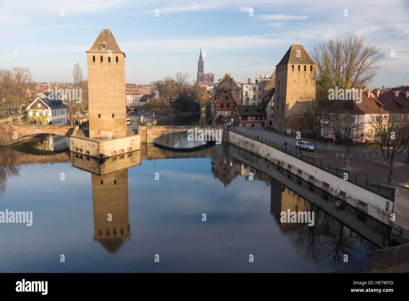 The Ponts Couverts form part of Strasbourg's ancient city defences ...