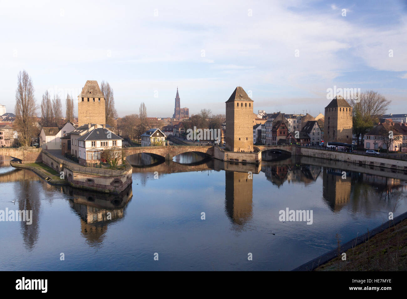The Ponts Couverts form part of Strasbourg's ancient city defences ...