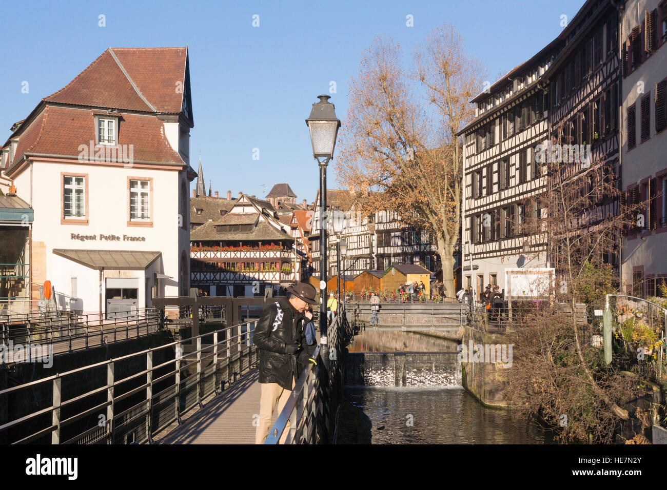 Locks and weirs in Petite France, Strasbourg Stock Photo - Alamy