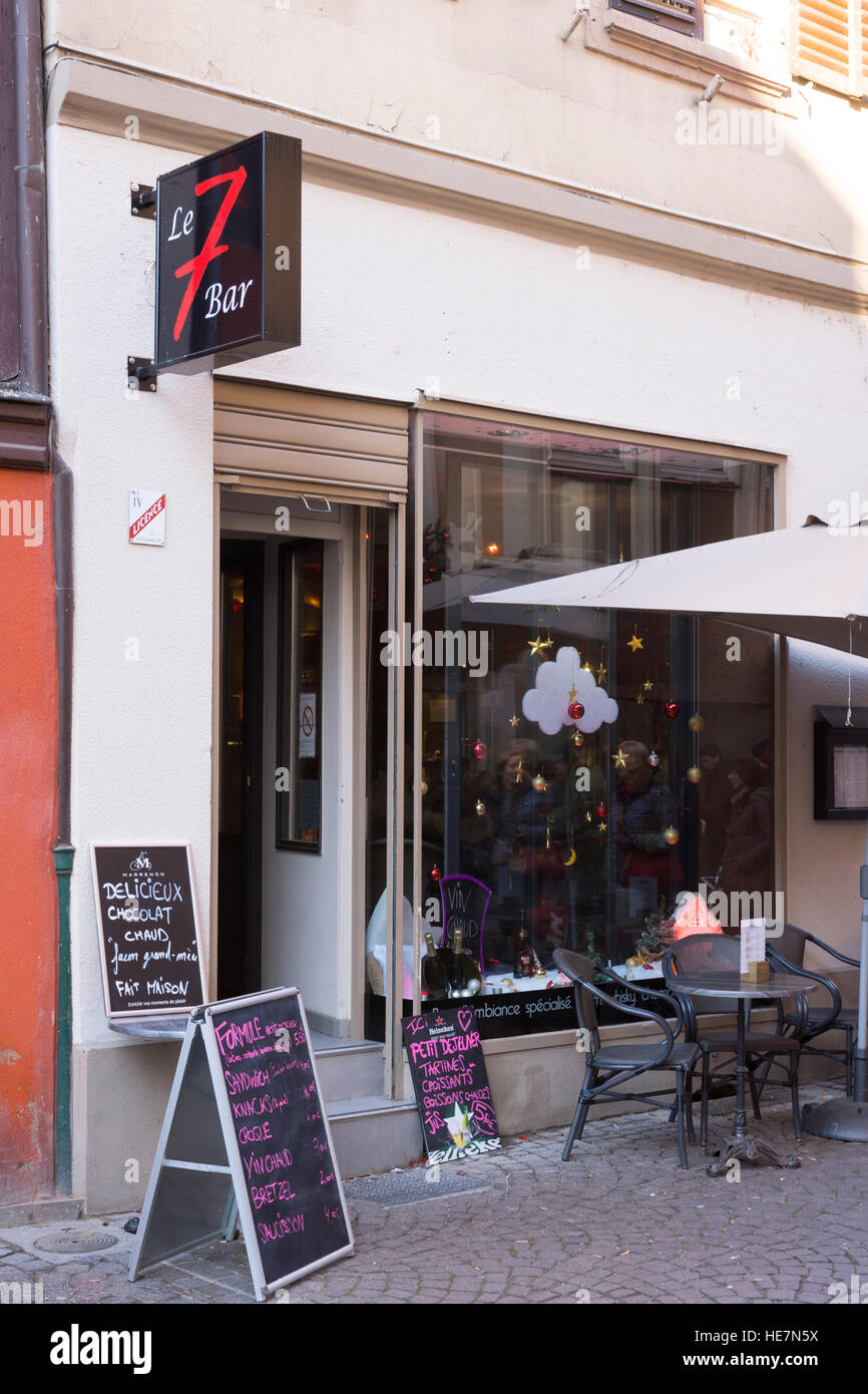 Le bar 7, Strasbourg Stock Photo - Alamy