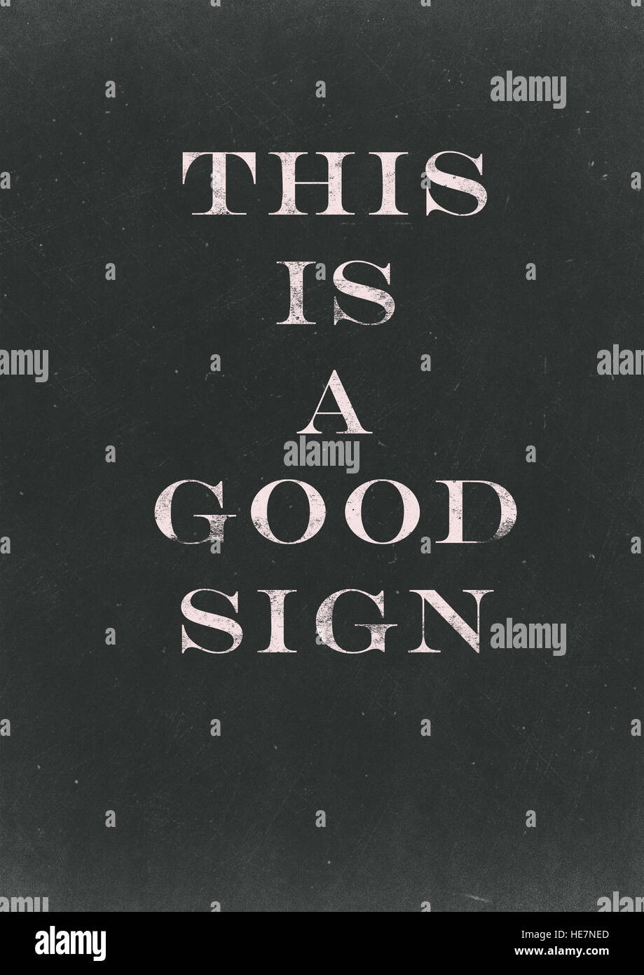 This is not a good sign written on a Chalkboard Stock Photo - Alamy