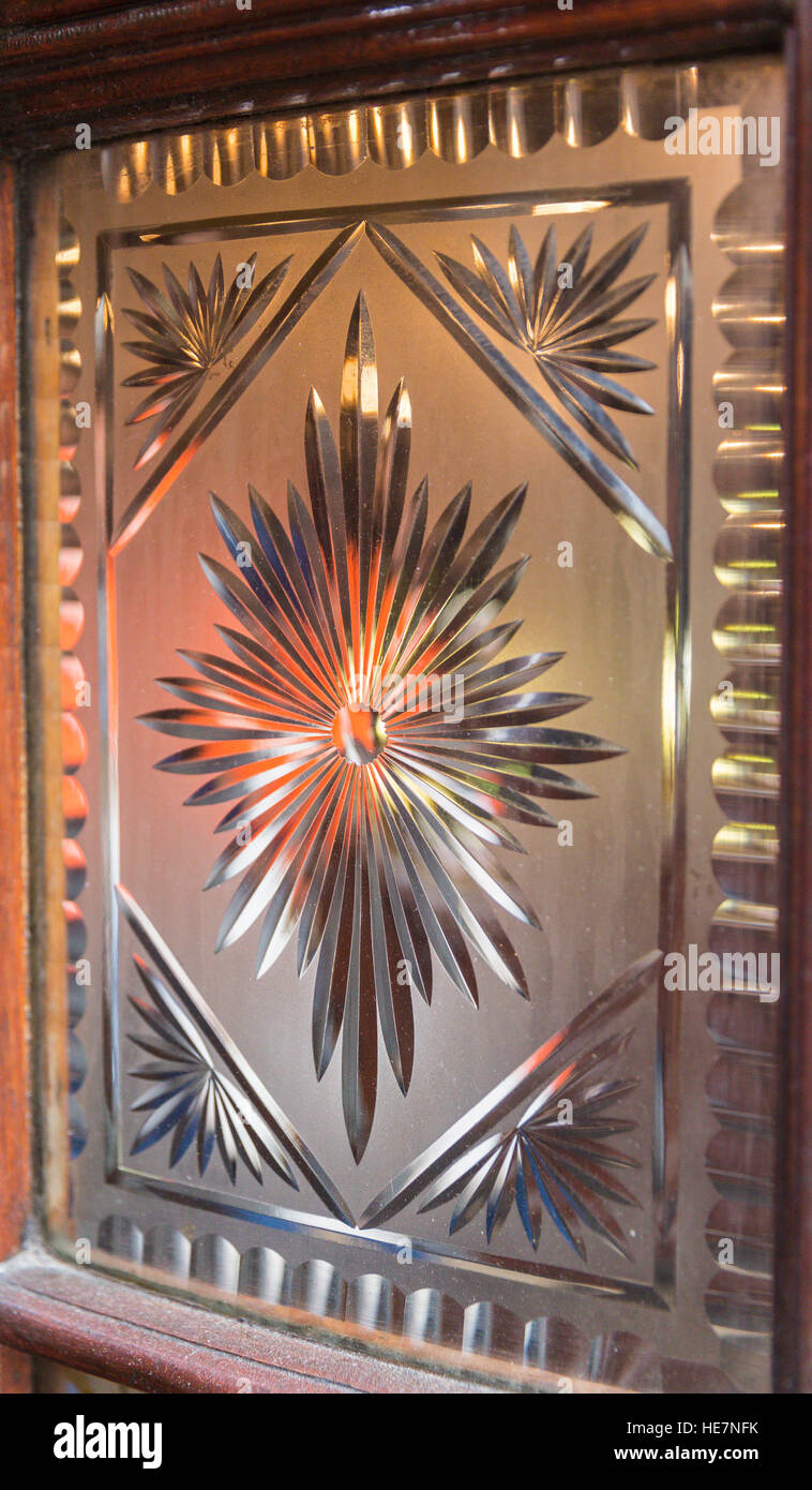 Very old pub window in London UK Stock Photo - Alamy