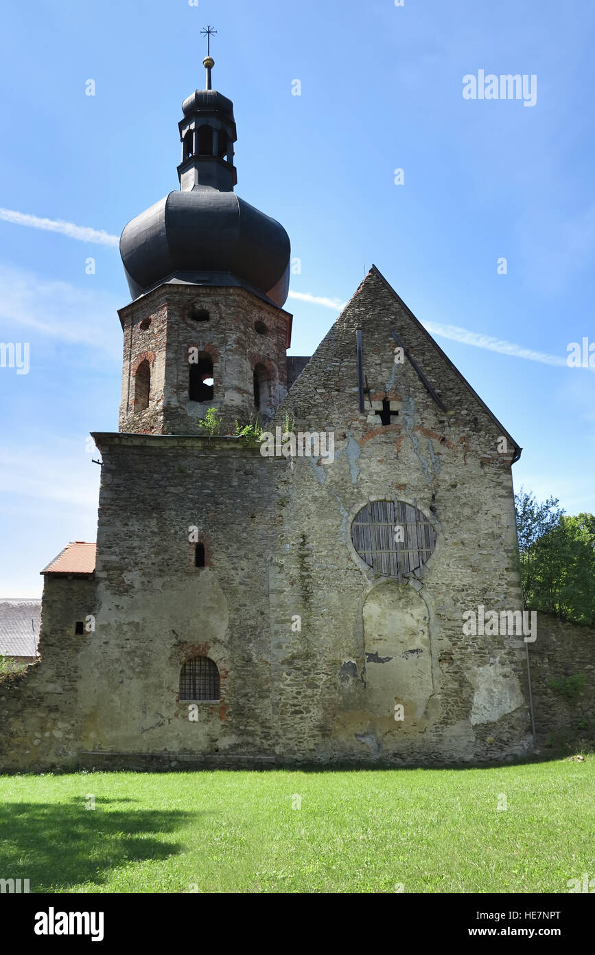 Pivon - ruins of the Augustinian Monastery from 14th century Stock ...