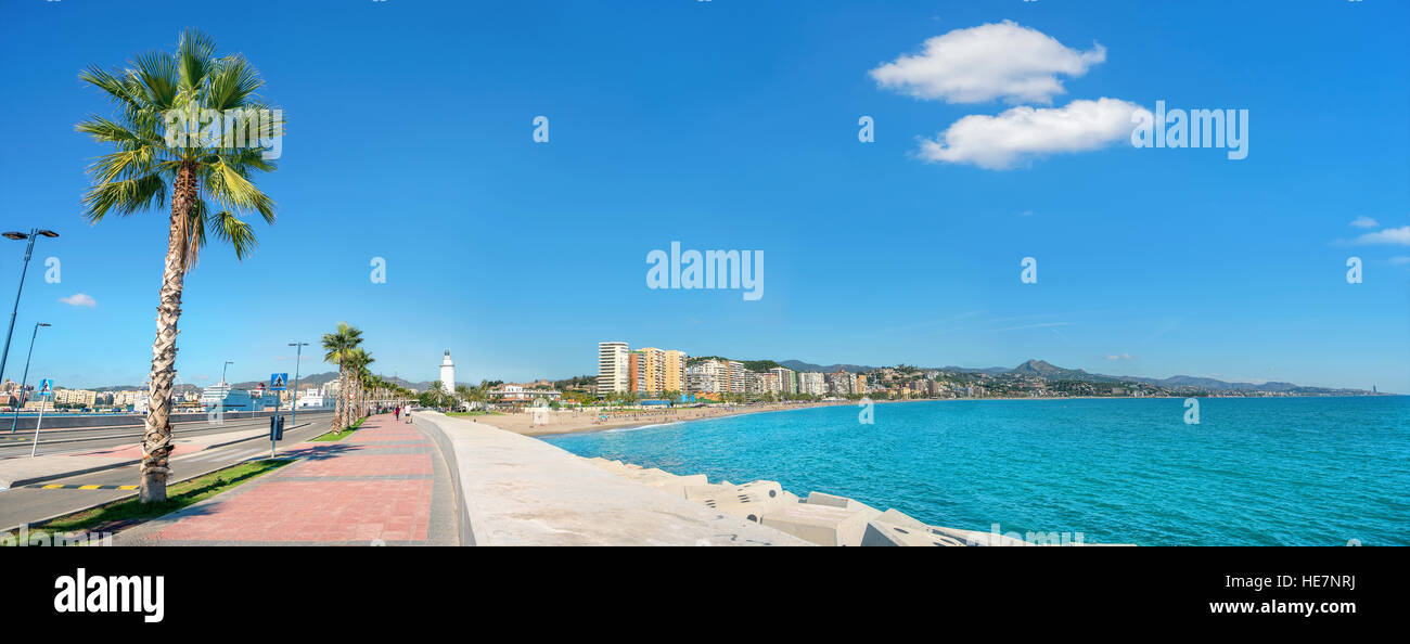 Malaga promenade in spain architecture hi-res stock photography and ...