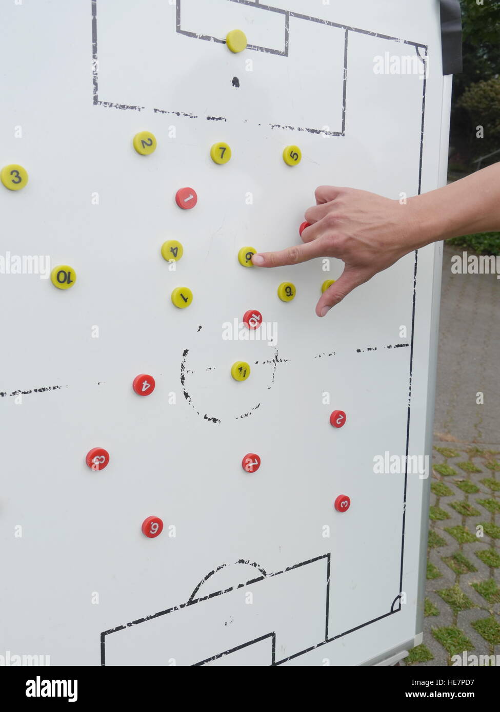 soccer tactics board Stock Photo - Alamy