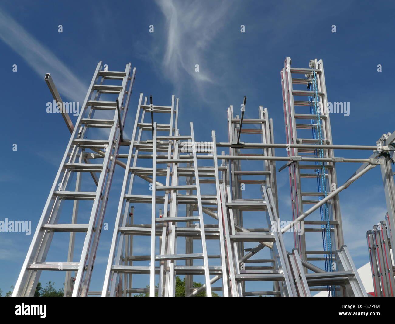 Ladders into sky Stock Photo - Alamy