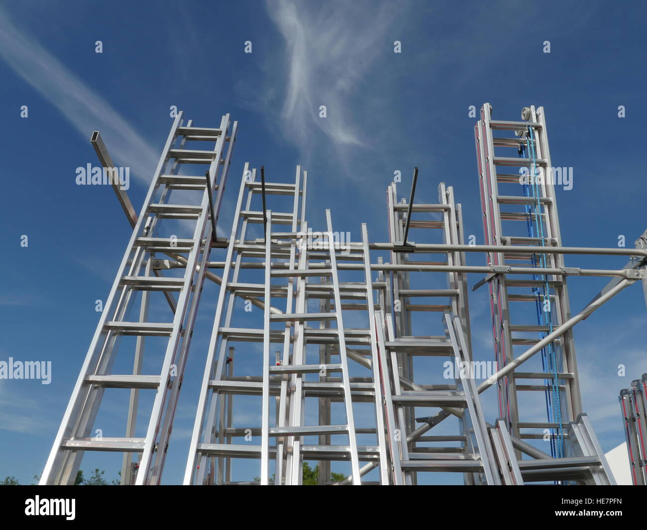 Ladders into sky Stock Photo - Alamy