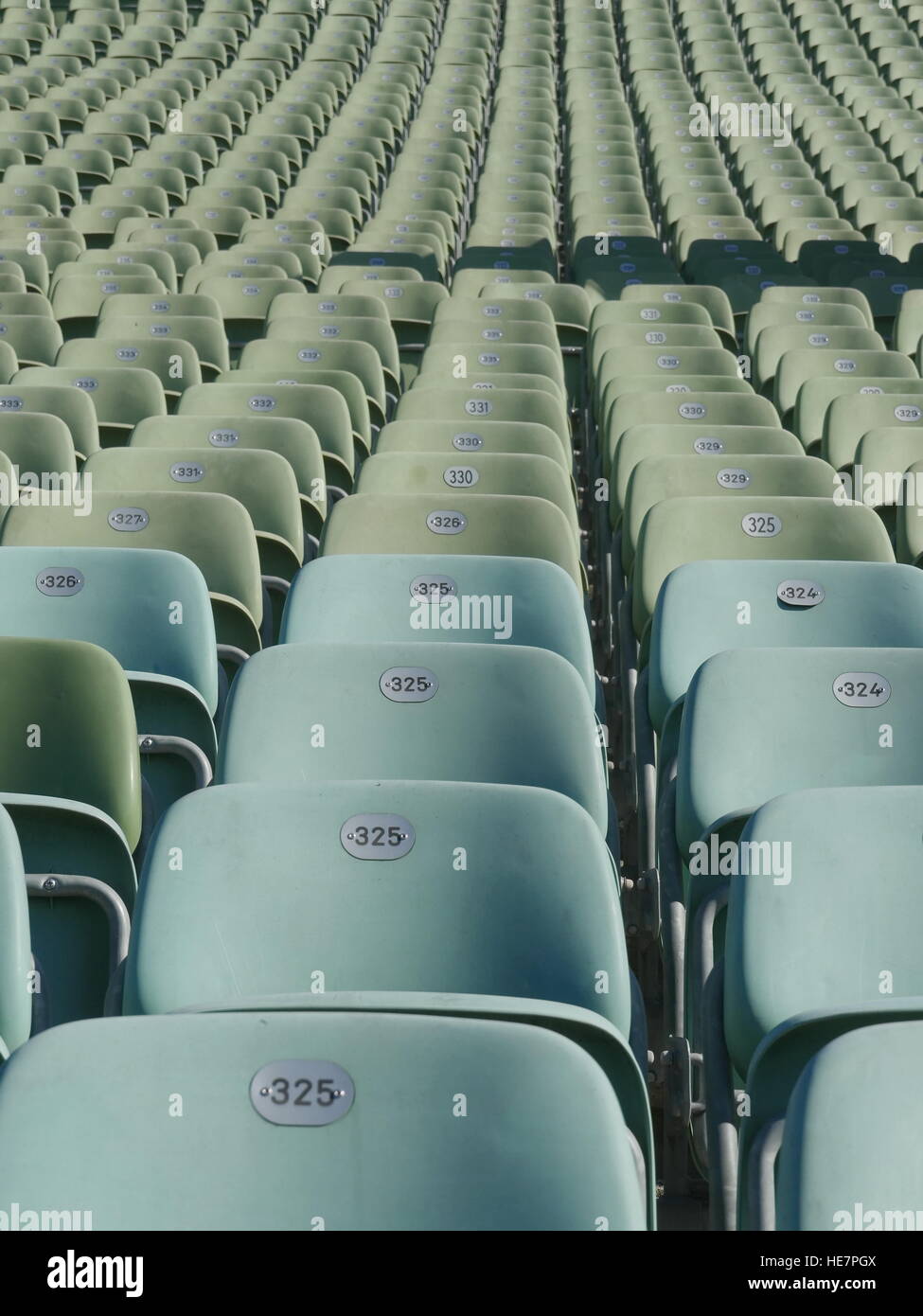 Blue seat football stadium hi-res stock photography and images - Alamy