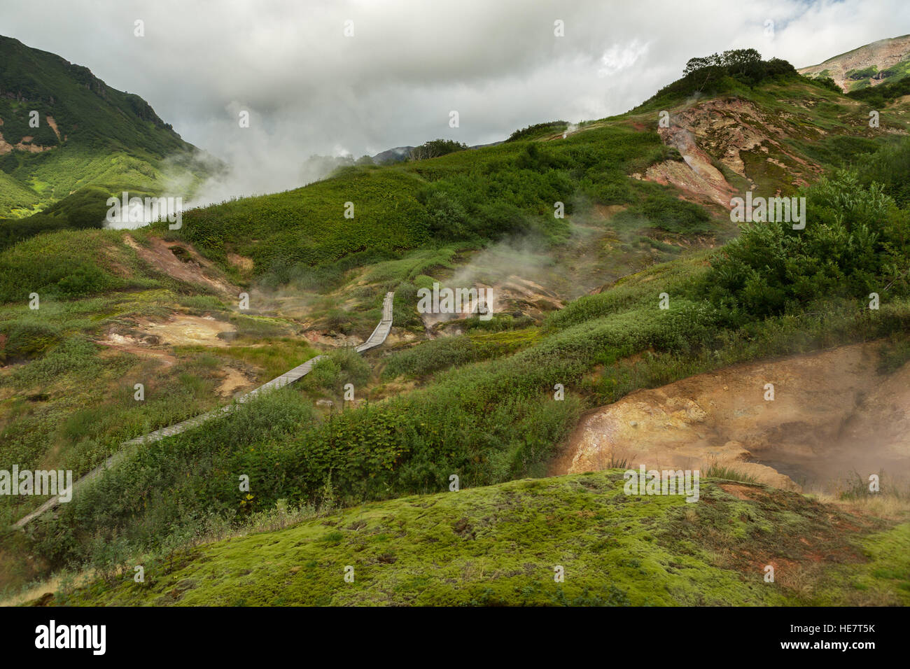 Famous Valley of Geysers Stock Photo - Alamy