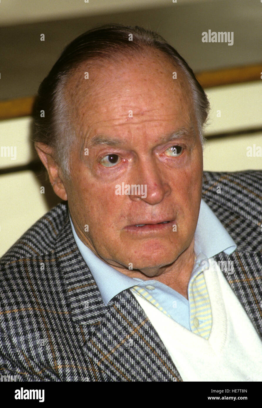 BOB HOPE US actor in Stockholm for entertaining 1984 Stock Photo - Alamy