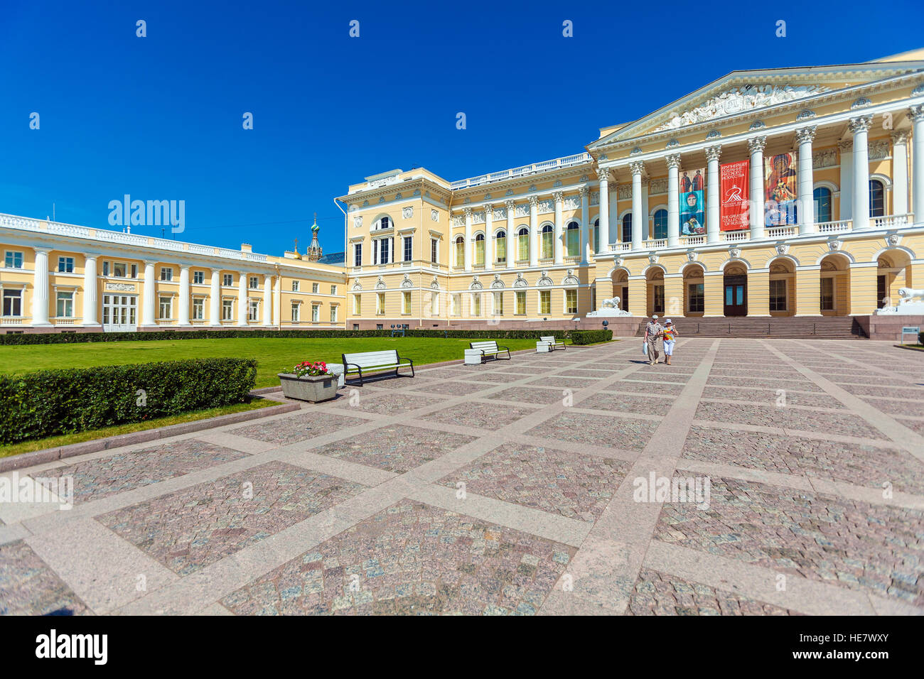 SAINT PETERSBURG, RUSSIA - JULY 26, 2014: Mikhailovsky Palace, the main ...