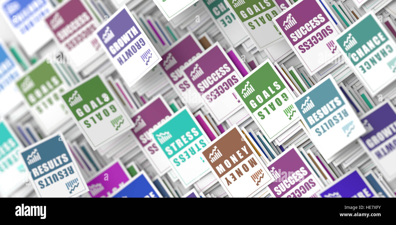 Business risk, success, chance and opportunity concept, 3d rendering ...