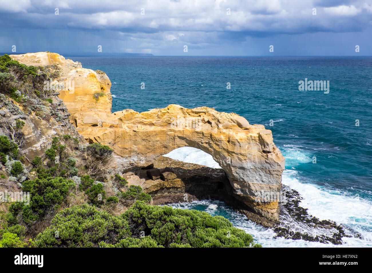 The feature known as The Arch on the Great Ocean Road in the Australian ...