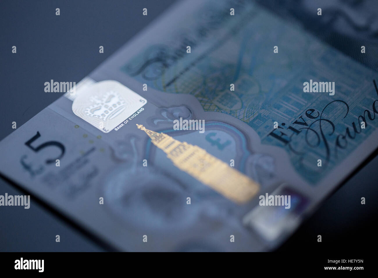 Low light photo showing the hologram and see through section of the new ...