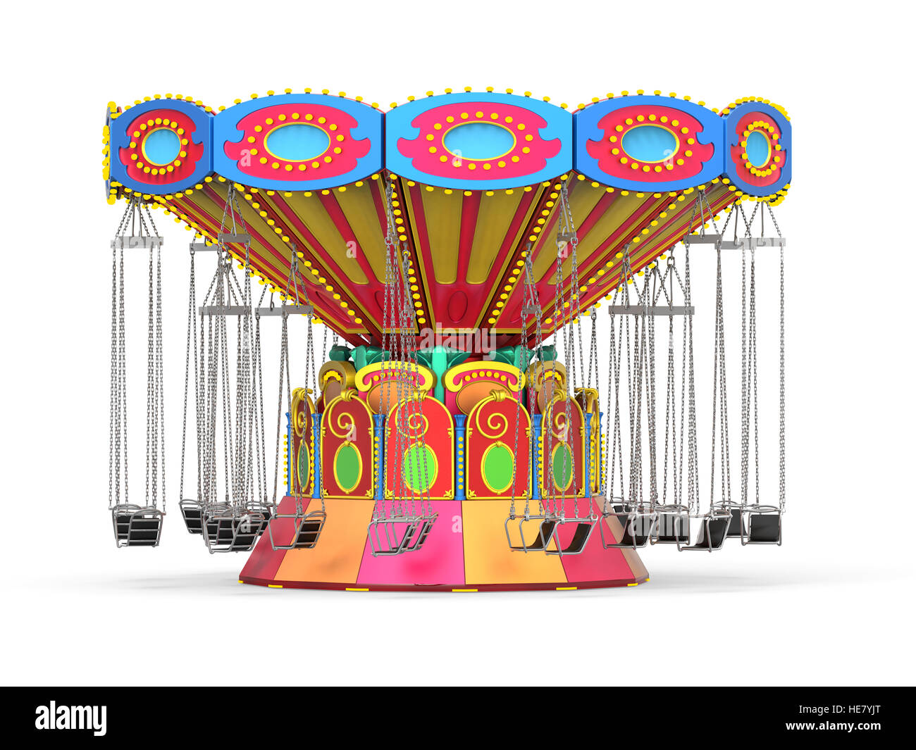 Carnival Swing Ride Stock Photo - Alamy
