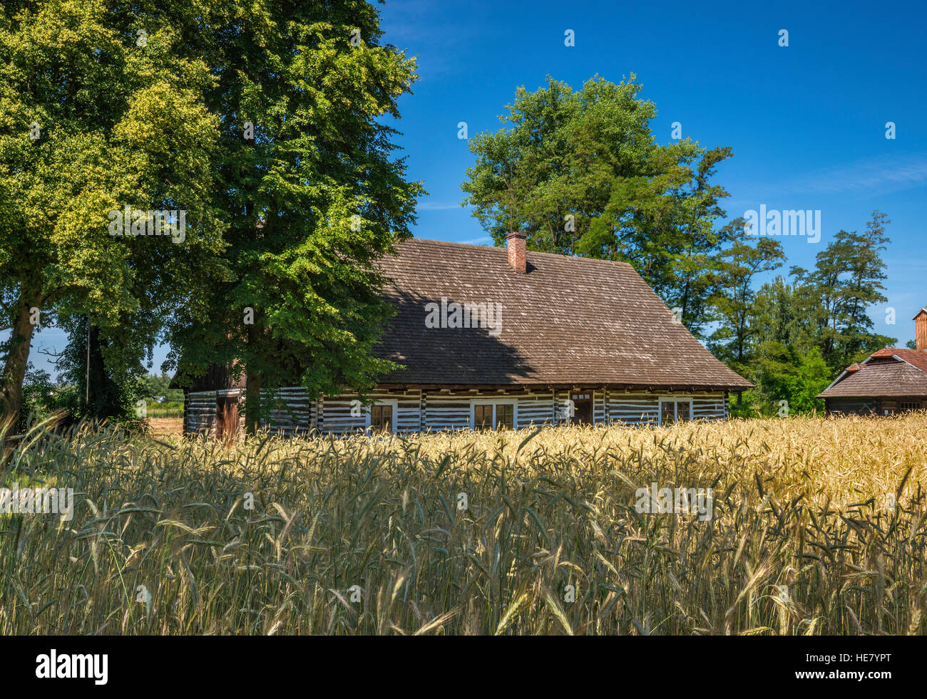 Roadside inn from Rogi, Pogorzanie (Polish Uplanders) ethnic group ...