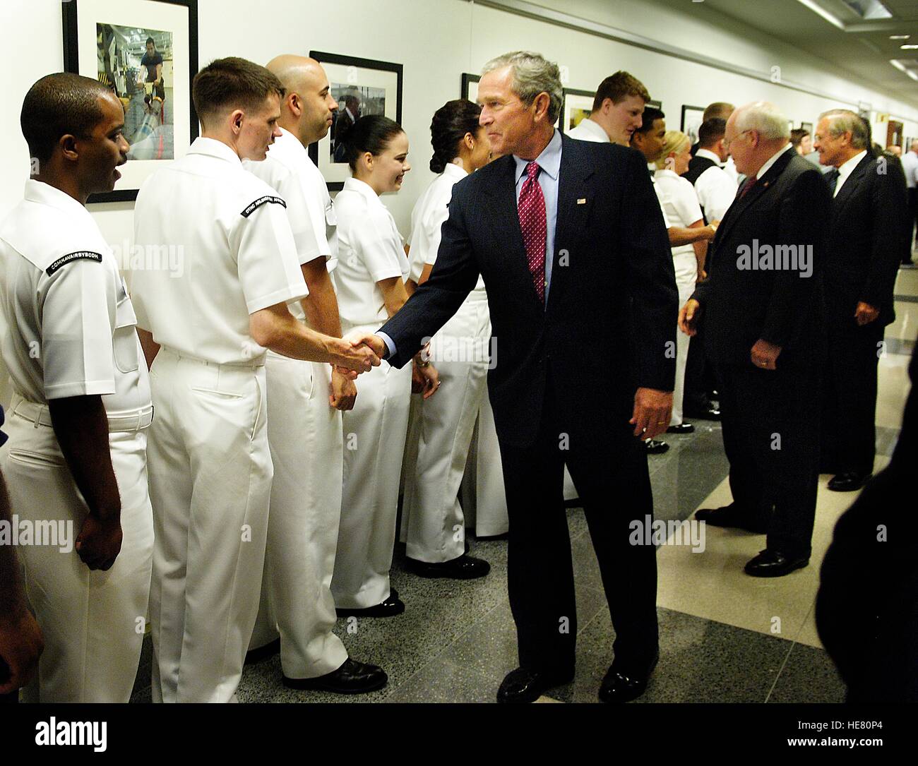 U S President George W Bush Vice President Dick Cheney And