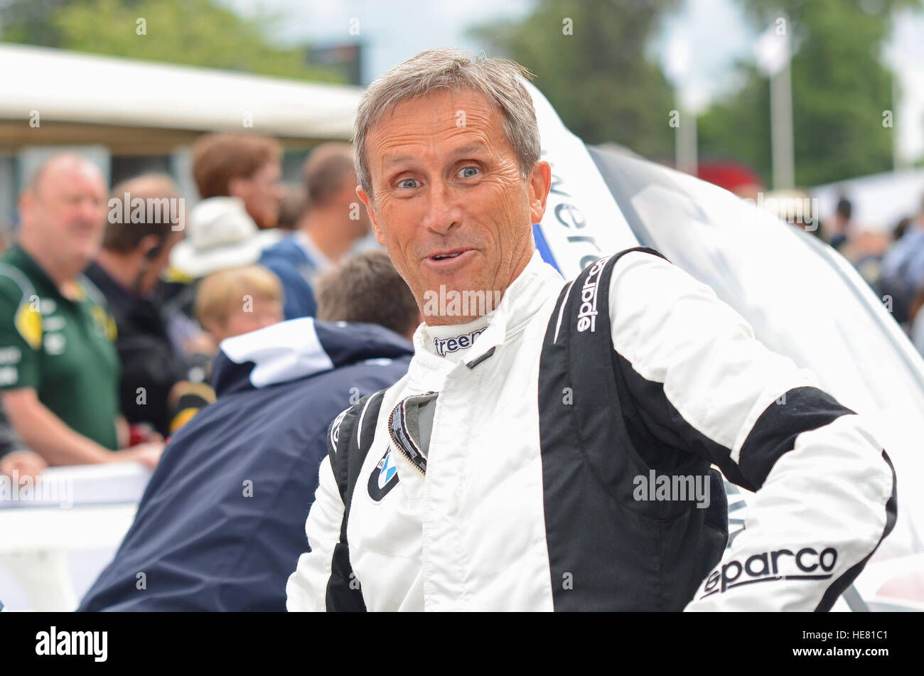 Roberto Ravaglia, racing driver at the 2016 Goodwood Festival of Speed ...