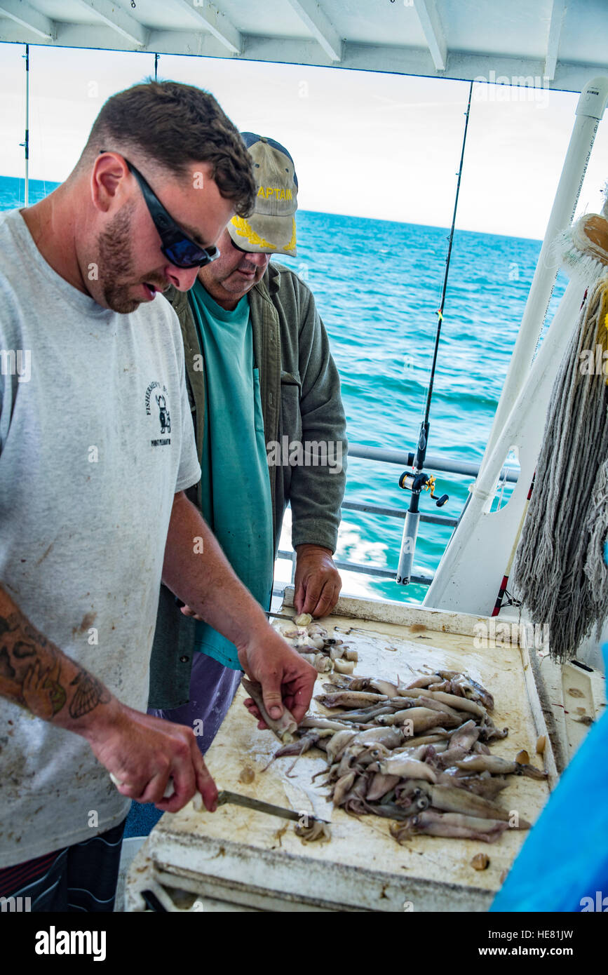 New Jersey coastal charter fishing Stock Photo - Alamy