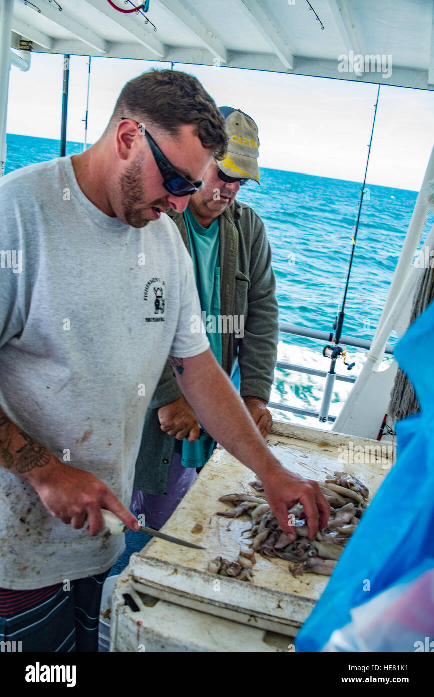 New Jersey coastal charter fishing Stock Photo - Alamy