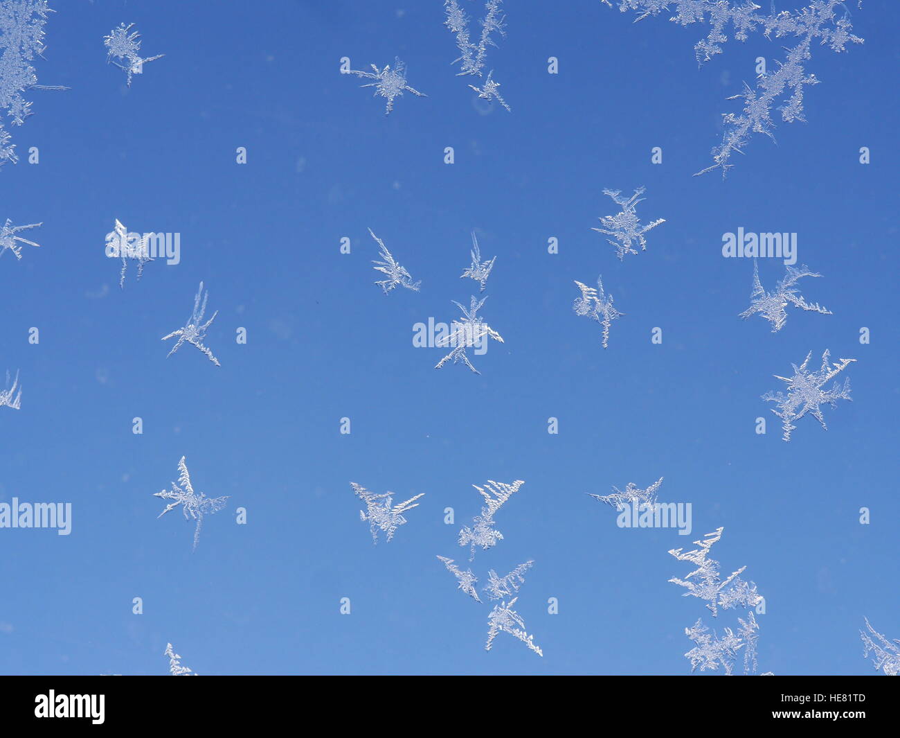frost ice crystal on window Stock Photo - Alamy