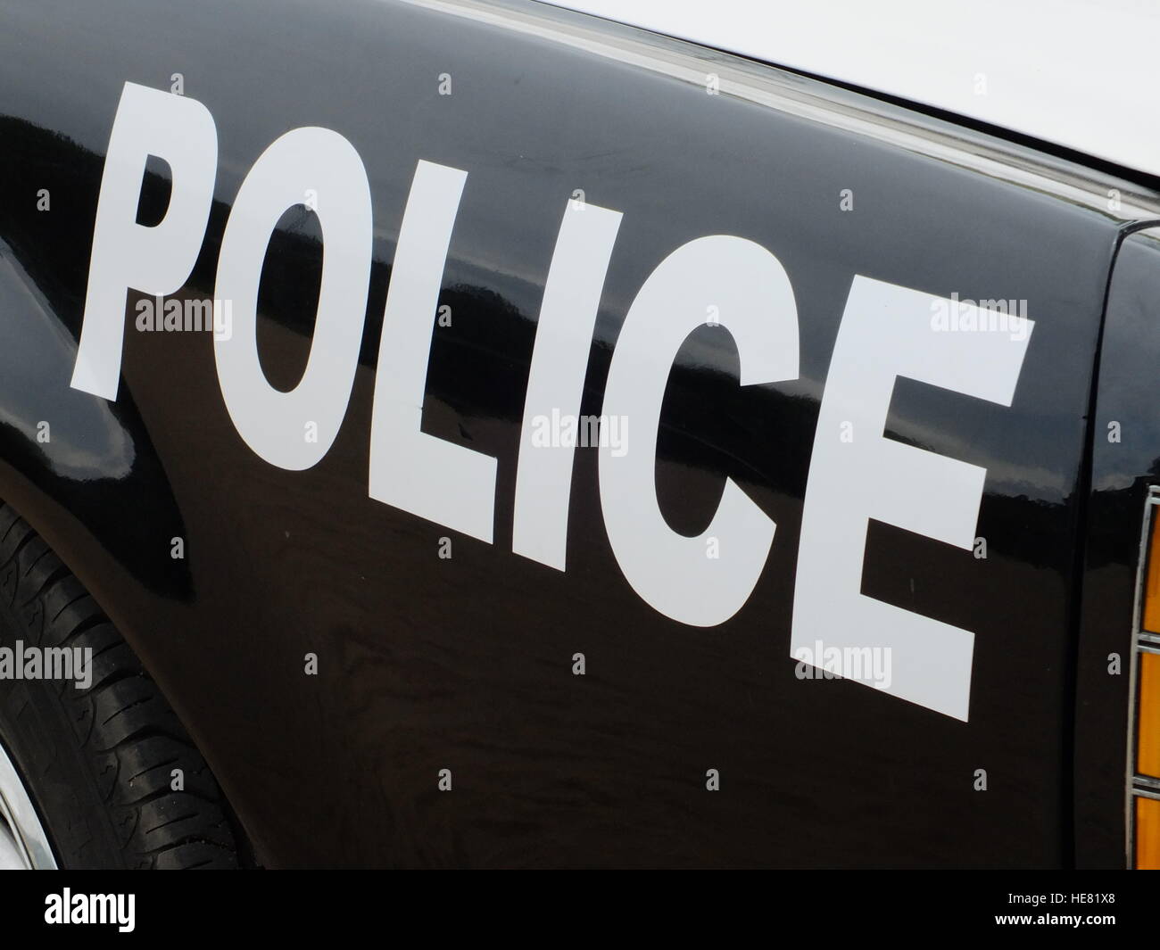 typical american police car Stock Photo - Alamy