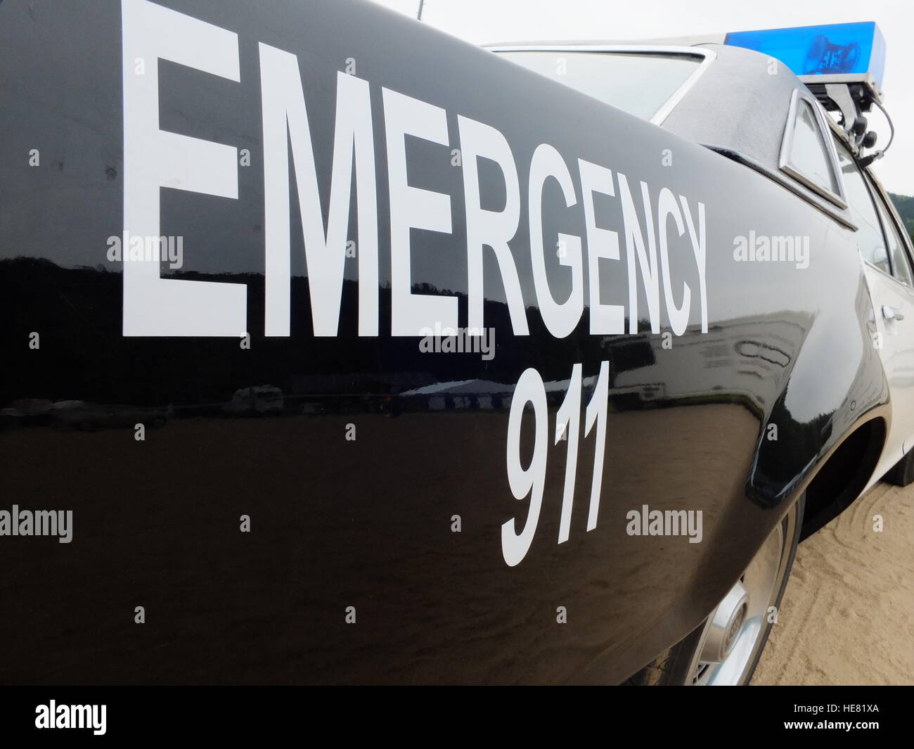 typical american police car Stock Photo - Alamy
