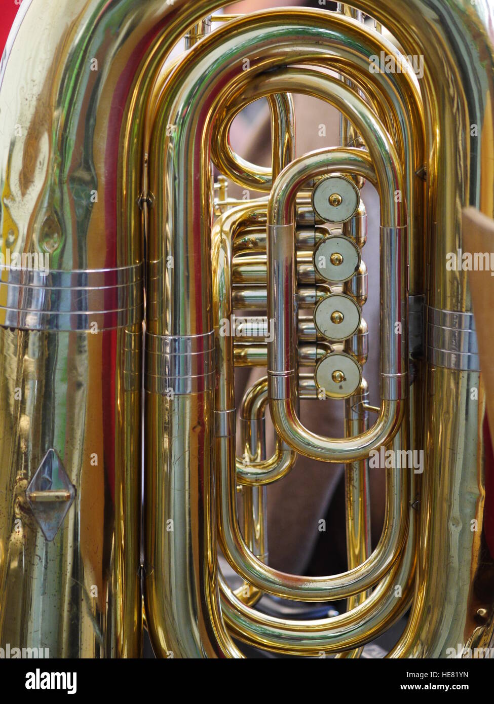Golden tuba hi-res stock photography and images - Alamy