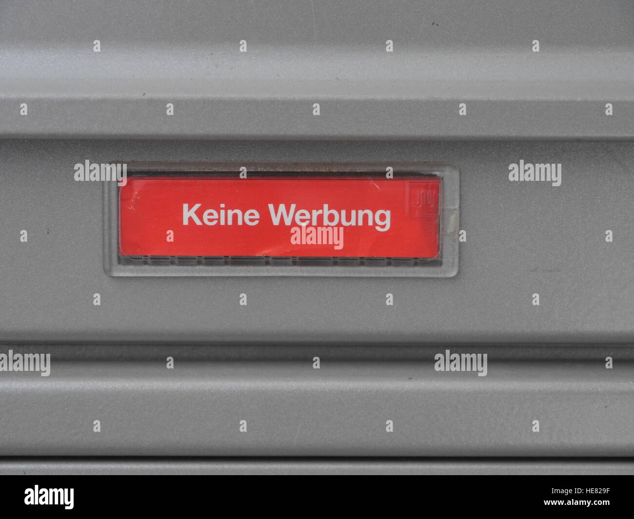 grey letter boxes red signs Stock Photo - Alamy