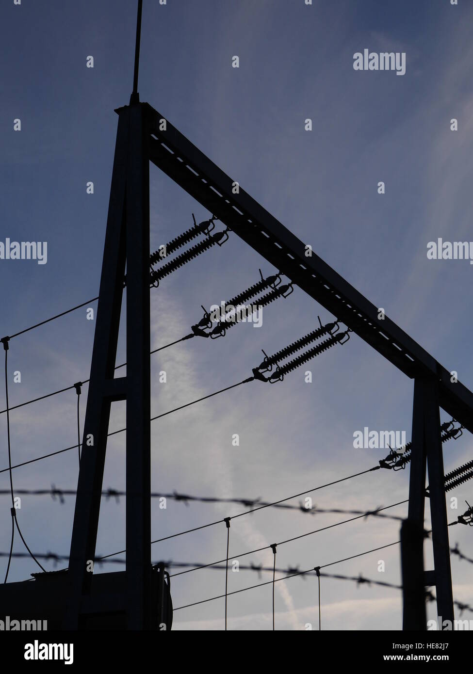 Electric power station sunrise hi-res stock photography and images - Alamy