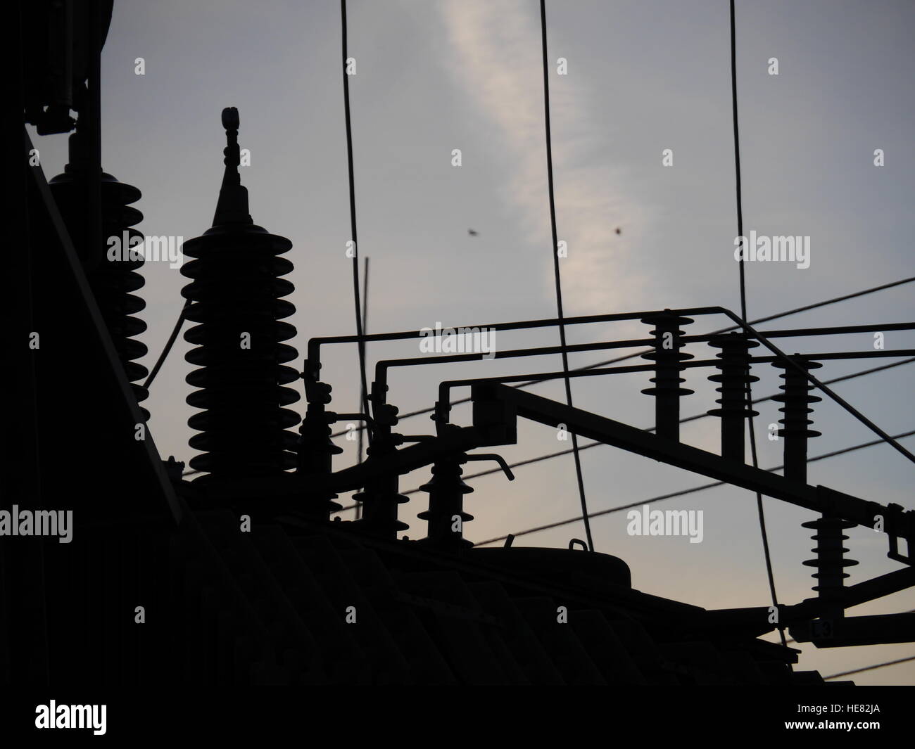 Electric power station sunrise hi-res stock photography and images - Alamy