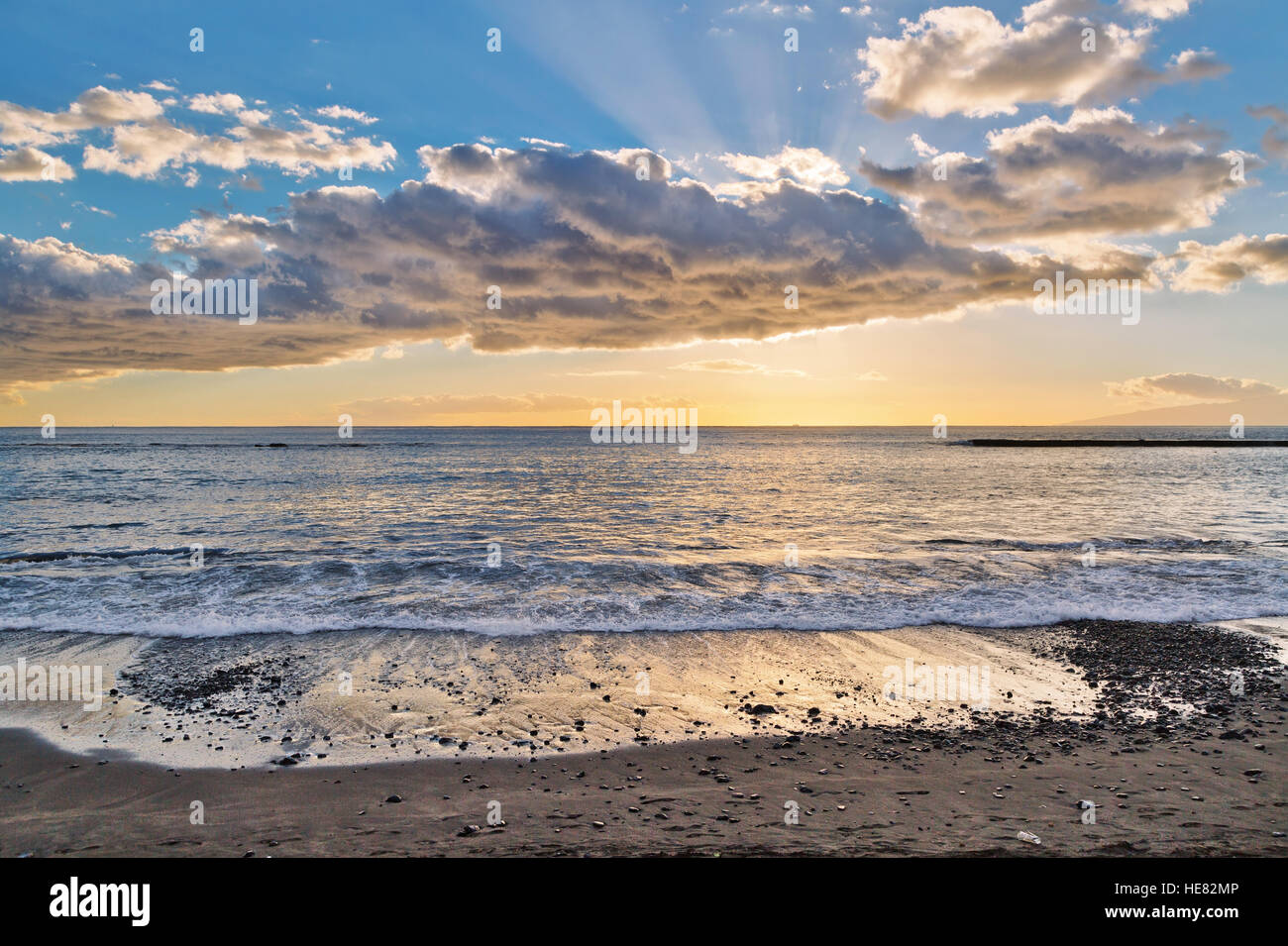 Beach sunset adeje tenerife hi-res stock photography and images - Alamy