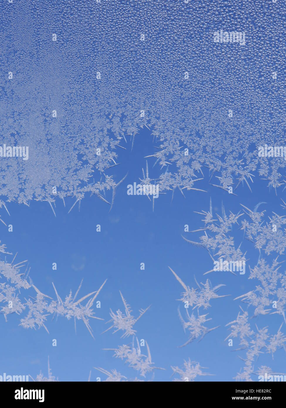 frost ice crystal on window Stock Photo - Alamy