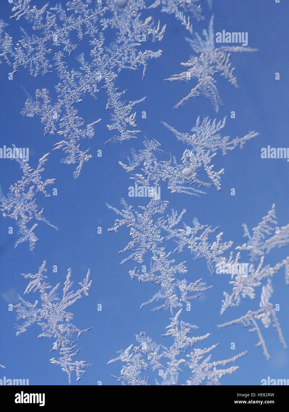 frost ice crystal on window Stock Photo - Alamy