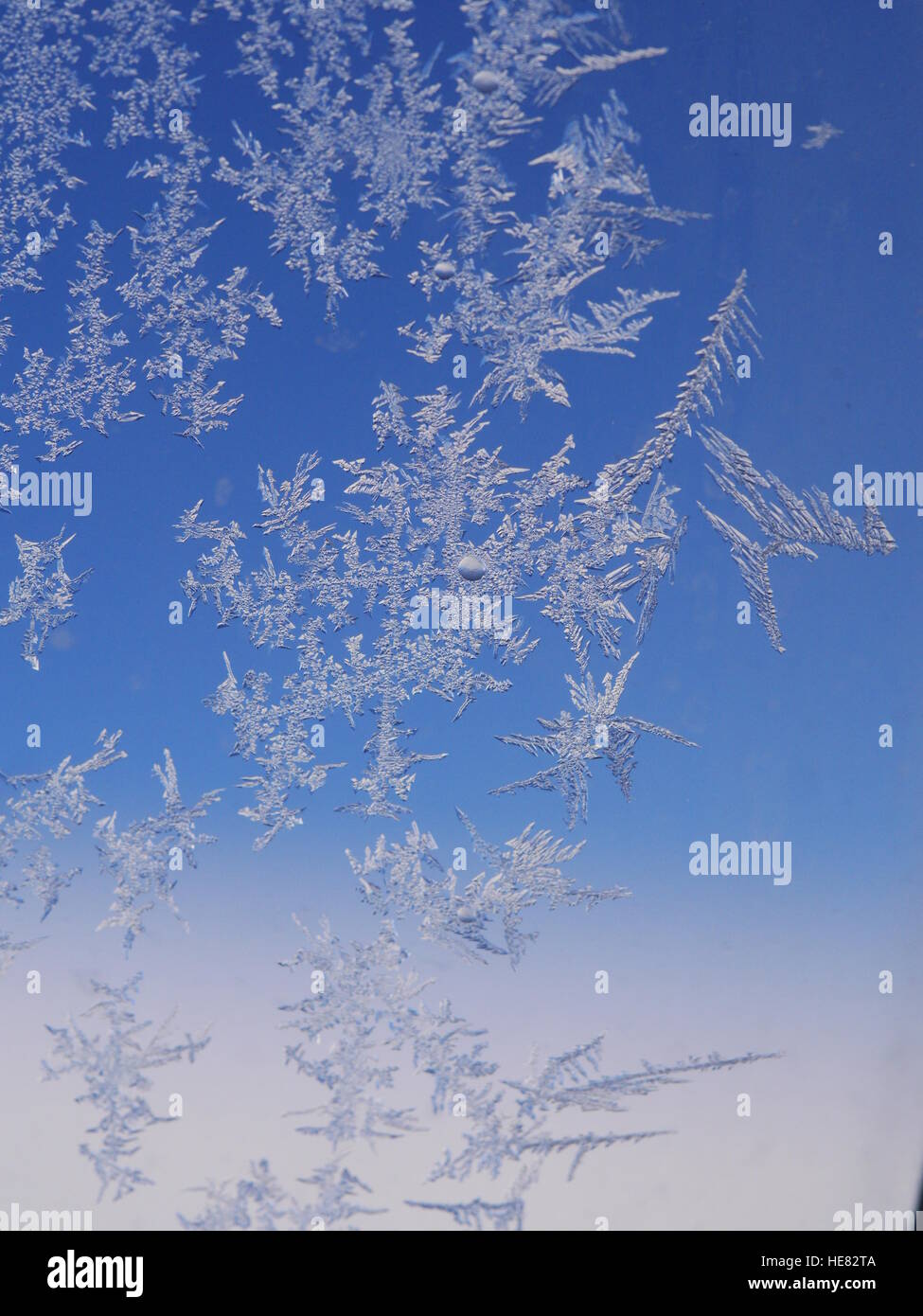 frost ice crystal on window Stock Photo - Alamy
