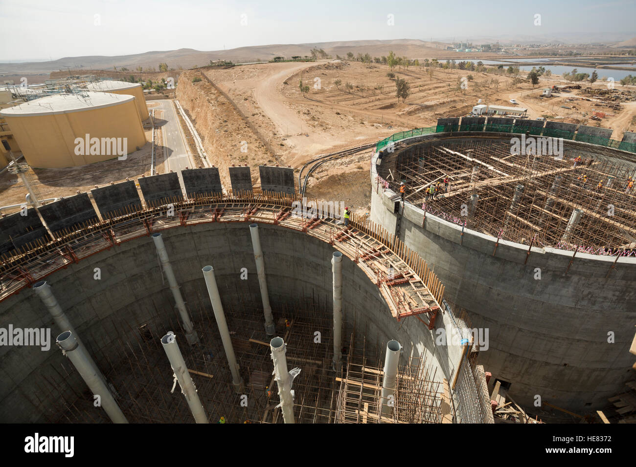 Construction of the As-Samra waste water treatment plant in Zarqa ...