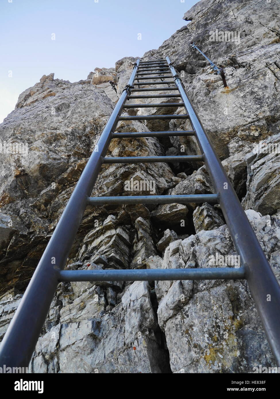 Via ferrata ladder climb hi-res stock photography and images - Alamy