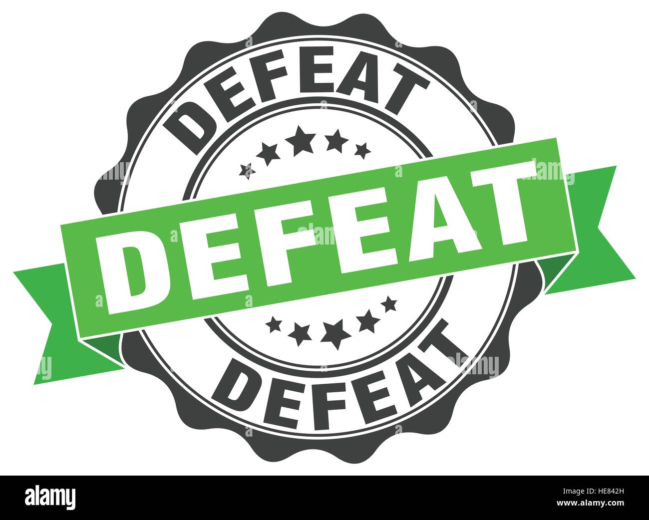 defeat stamp. sign. seal Stock Vector Image & Art - Alamy